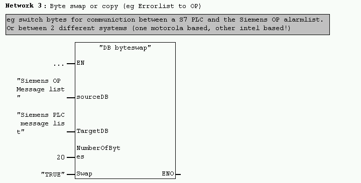 Plc functions: DB